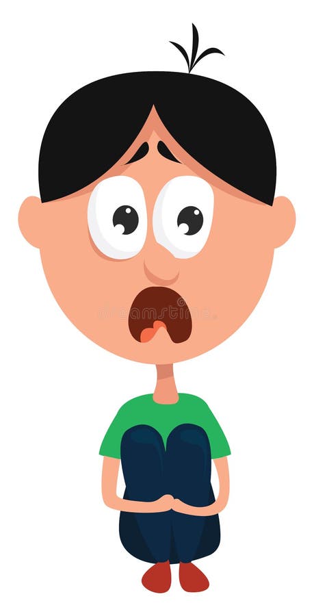 Afraid Illustration Stock Illustrations – 19,117 Afraid Illustration ...