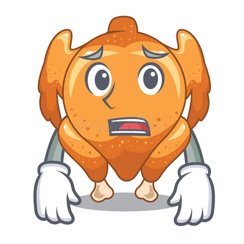 Afraid Chicken Coop in Character House Yards Stock Vector ...