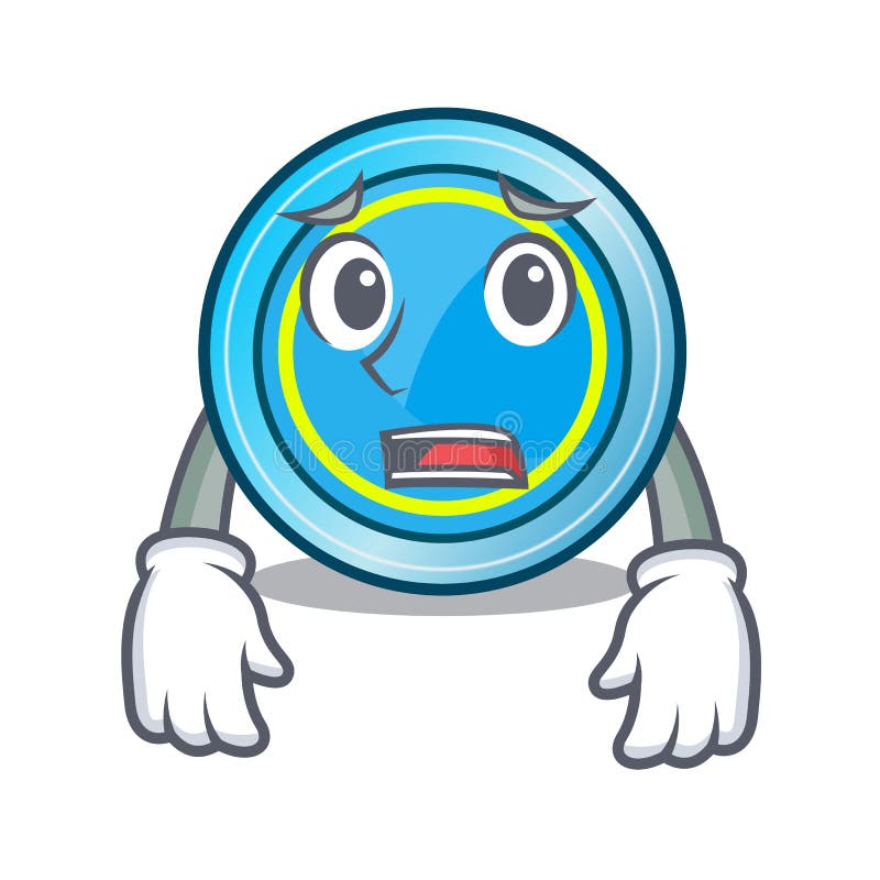 Afraid Frisbee Toys in the Character Shape Stock Vector - Illustration ...