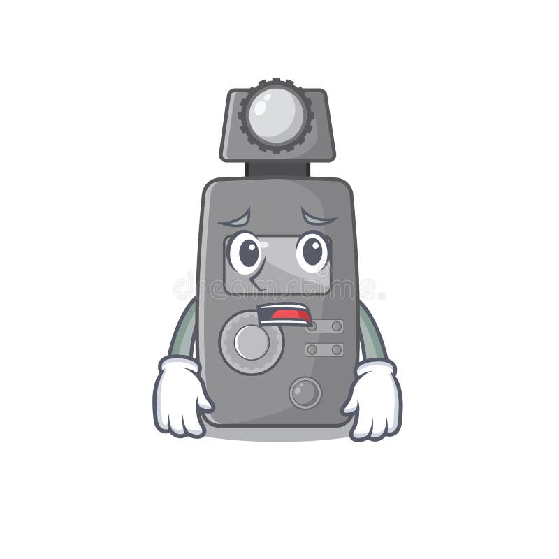 Afraid Light Meter on the Cartoon Table Stock Vector - Illustration of ...