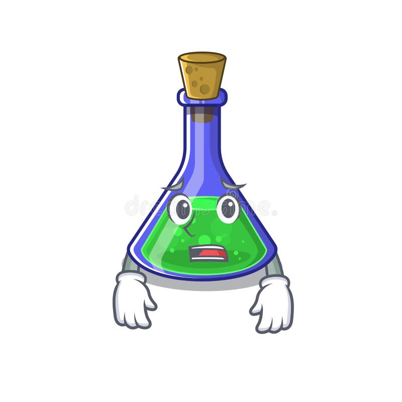 Afraid Magic Potion Cartoon Shaped in Character Stock Vector ...