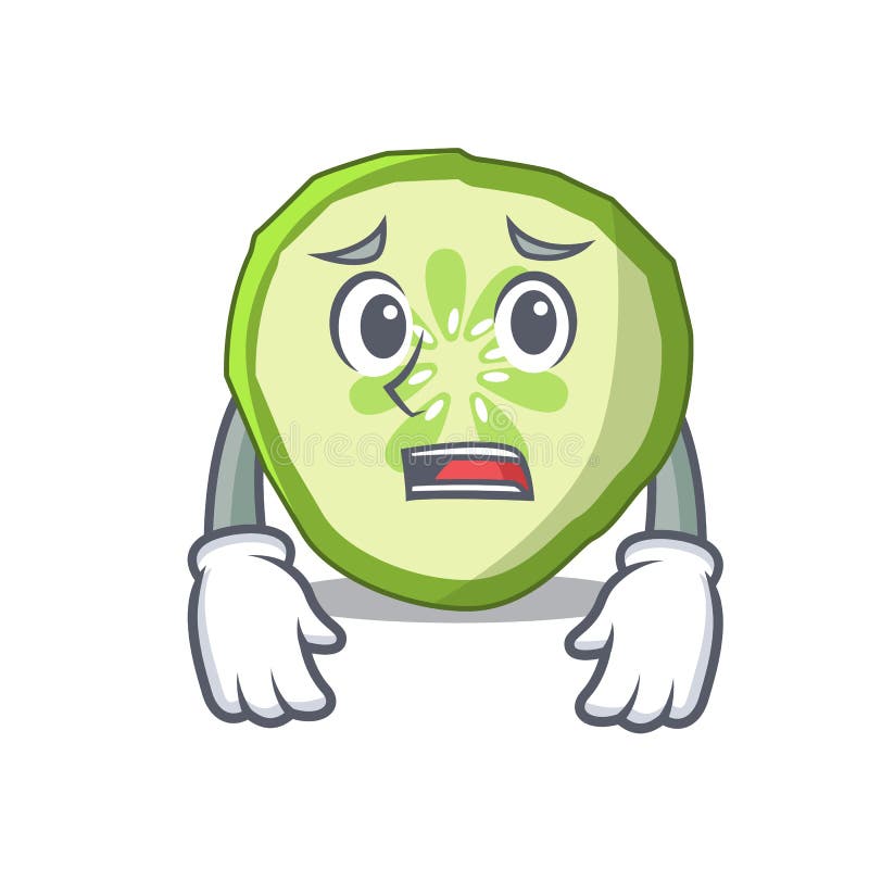 Scared Cartoon Pickle stock vector. Illustration of illustration - 47366013