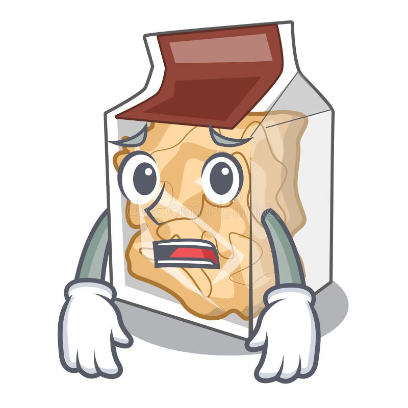 Afraid Pork Rinds in the Mascot Shape Stock Vector - Illustration of ...