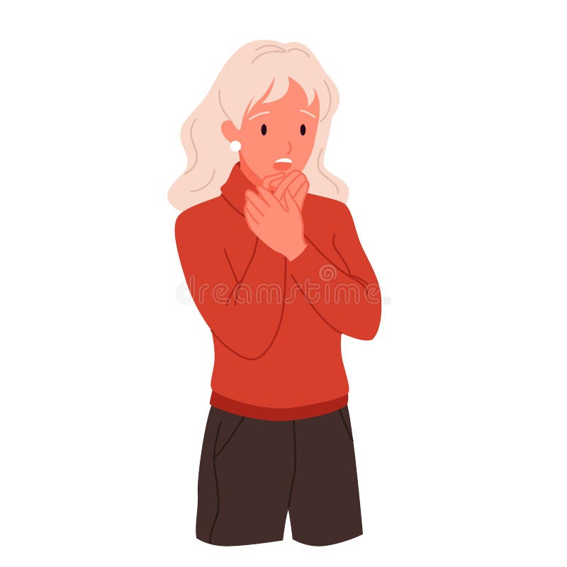 Afraid Scared Woman with Shock Expression on Face, Portrait of Pretty ... Afraid Scared Woman with Shock Expression on Face, Portrait of Pretty ...