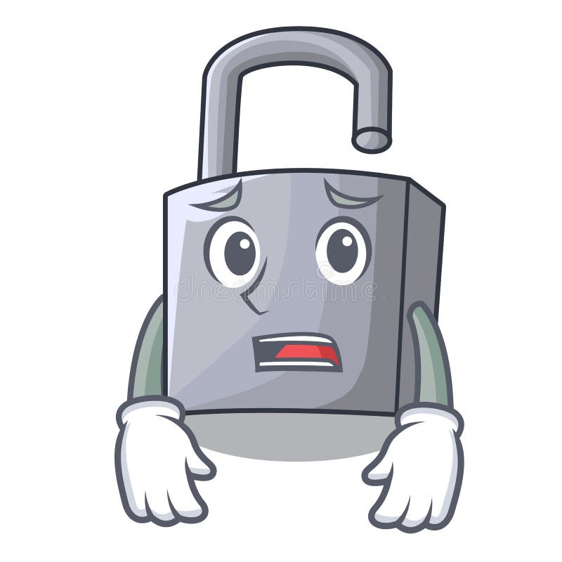 Afraid Num Lock Installed on Cartoon Computer Stock Vector ...
