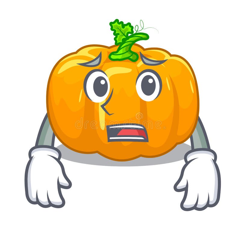 Afraid Yellow Lock Character Mascot Stock Vector - Illustration of ...