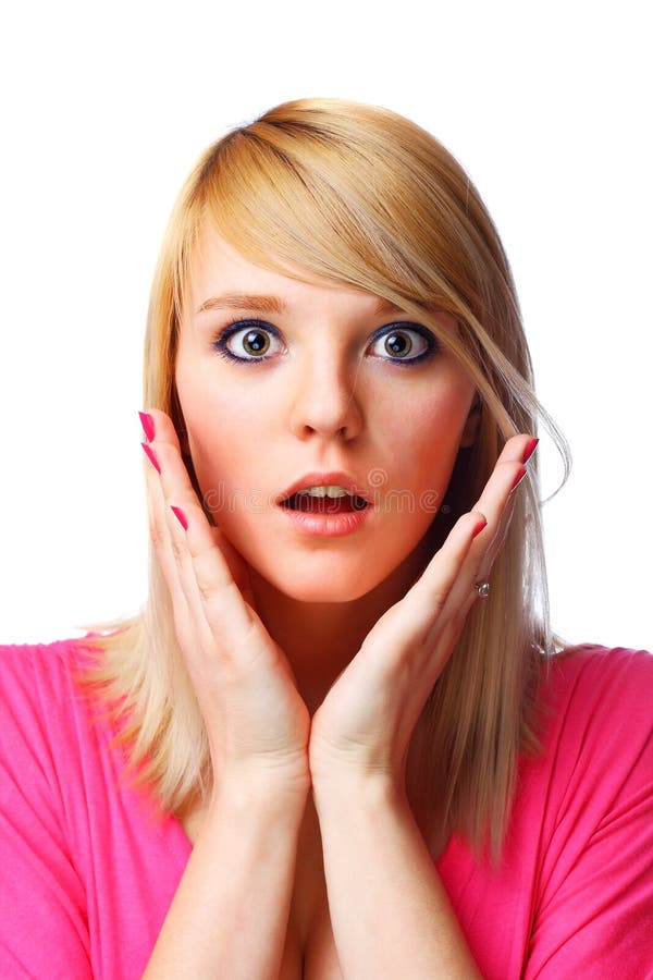 Afraid young woman stock photo. Image of loss, hopelessness - 13841562