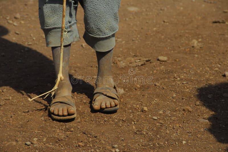 Feet stock photo. Image of ground, dust, tribe, poverty - 24398508