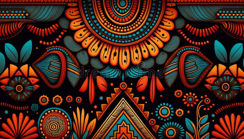 Africa Abstract Background Wallpaper Generative AI Stock Illustration ...