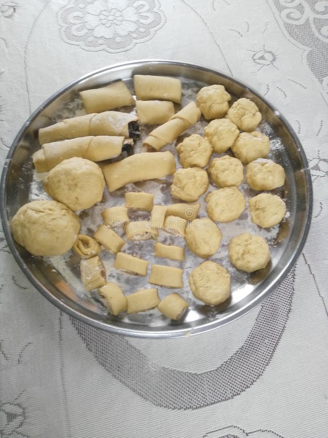 Africa Baking on a Silver Stainless and Table Cover Stock Image - Image ...