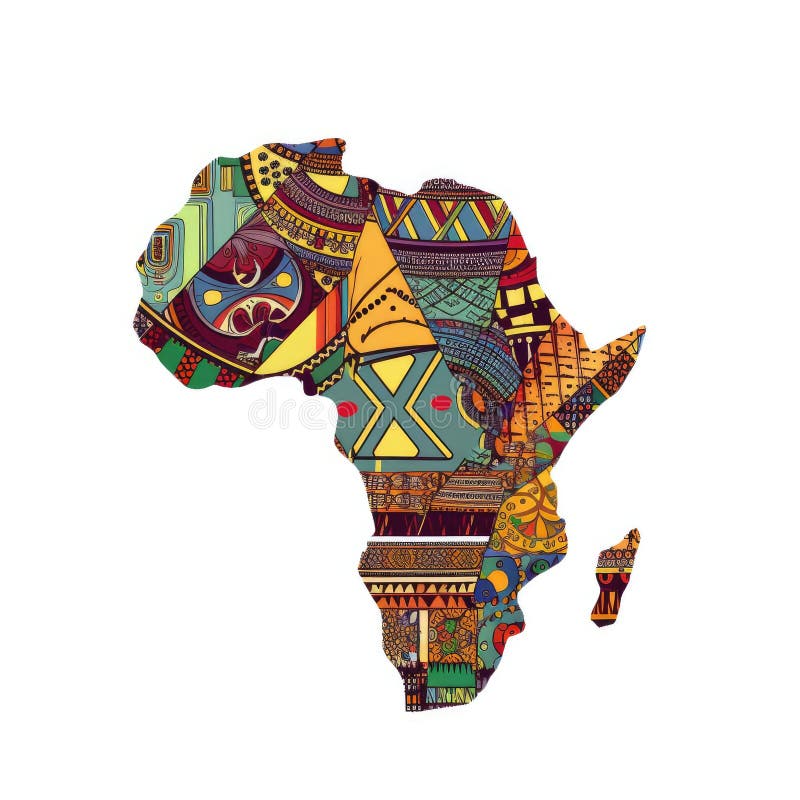 African People Colorful Illustration Africa Day Concept Ai Generated ...