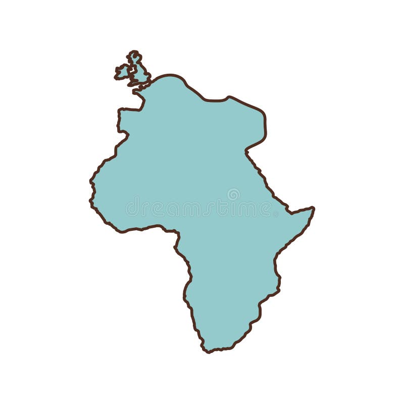 Africa continent icon stock vector. Illustration of design - 79945332