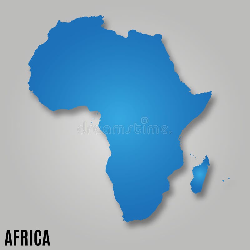 Africa continent map stock vector. Illustration of character - 57521863