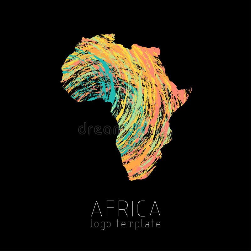 Africa Creative Designed Silhouette Map. Africa Continent Silhouette ...