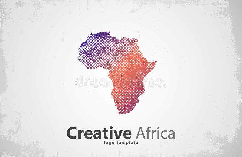 Africa. Creative Logo Design. Map Stock Vector - Illustration of ...