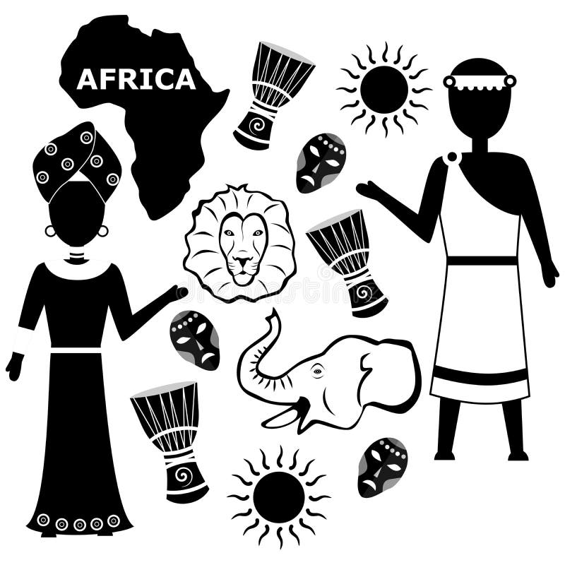 Africa Theme Sign Stock Illustrations – 348 Africa Theme Sign Stock ...