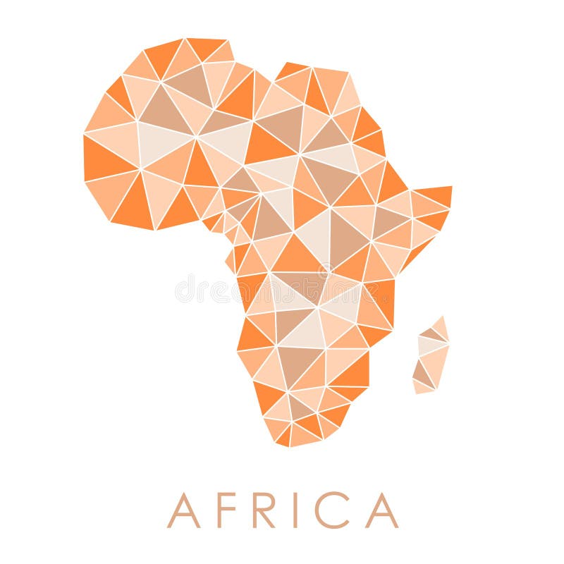 Africa map vector stock vector. Illustration of geometry - 119074798