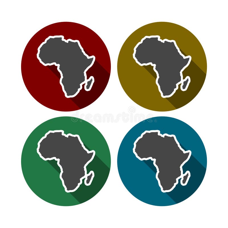 Africa Map, Africa Continent Icon, Simple Vector Icon Stock Vector ...