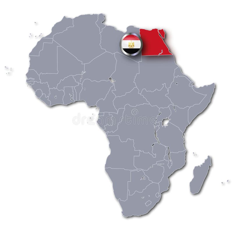 map of africa and egypt