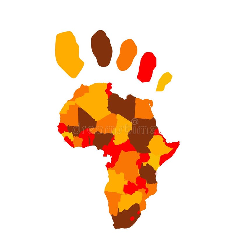 Africa Map Stock Vector Illustration Of Mapping Continent 96664564