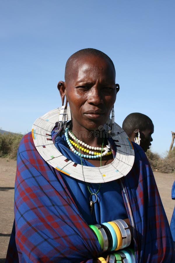 Africa, Masai Mara Men Head Tribe Editorial Photo - Image of masai ...