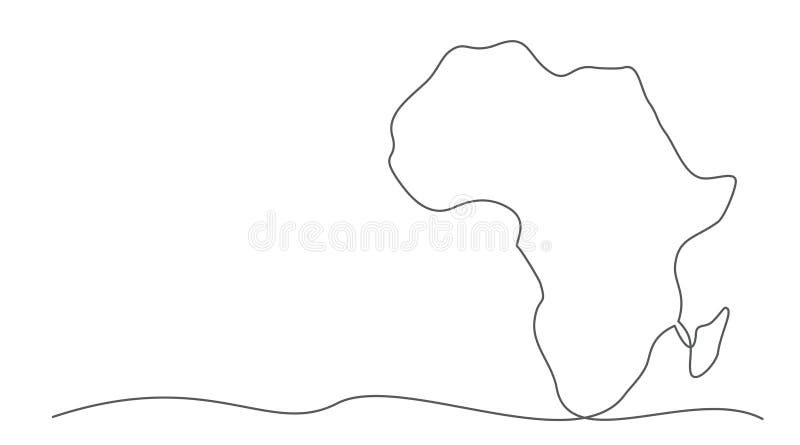 Line Drawing Africa Stock Illustrations – 27,687 Line Drawing Africa ...