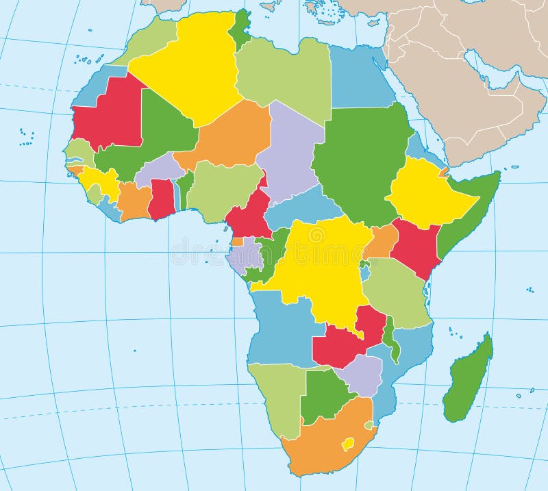 Africa Map With Equator Map Of Sub Saharan Africa Showing Broad