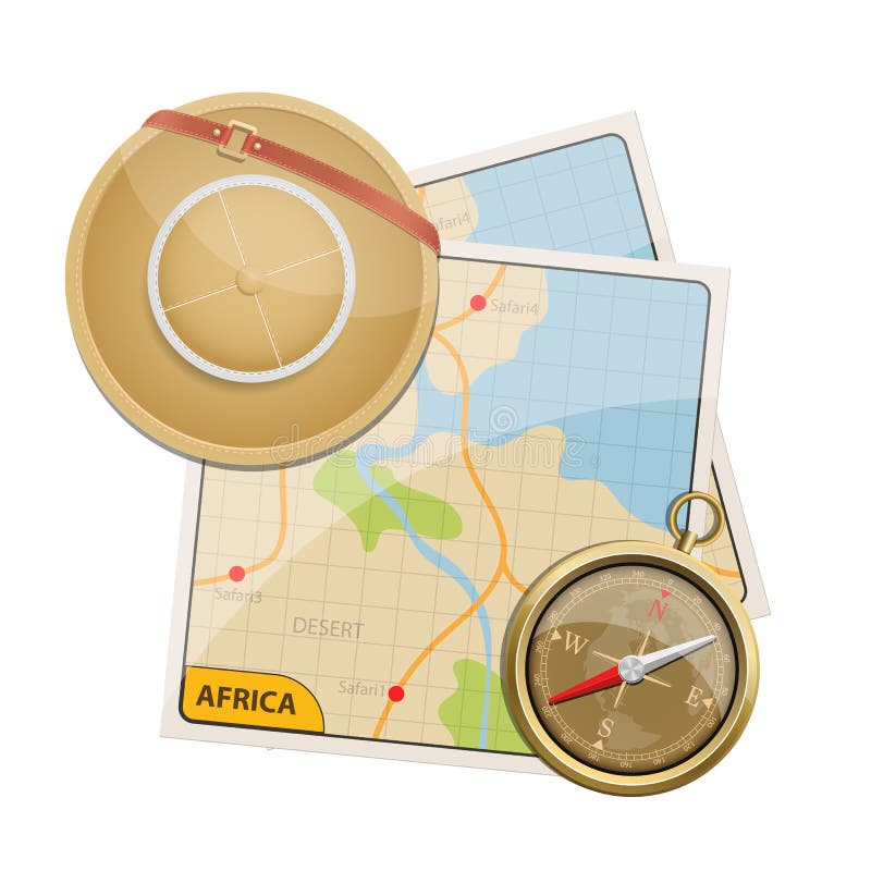 Africa Safari Map Vector Design Illustration Stock Vector ...