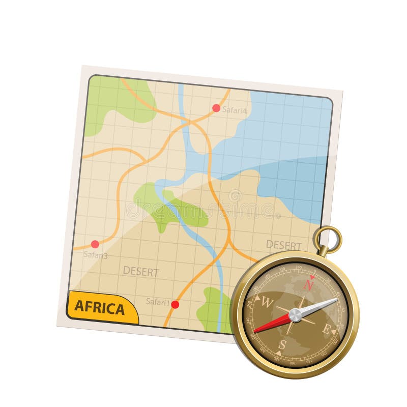 Africa Safari Map Vector Design Illustration Stock Vector ...