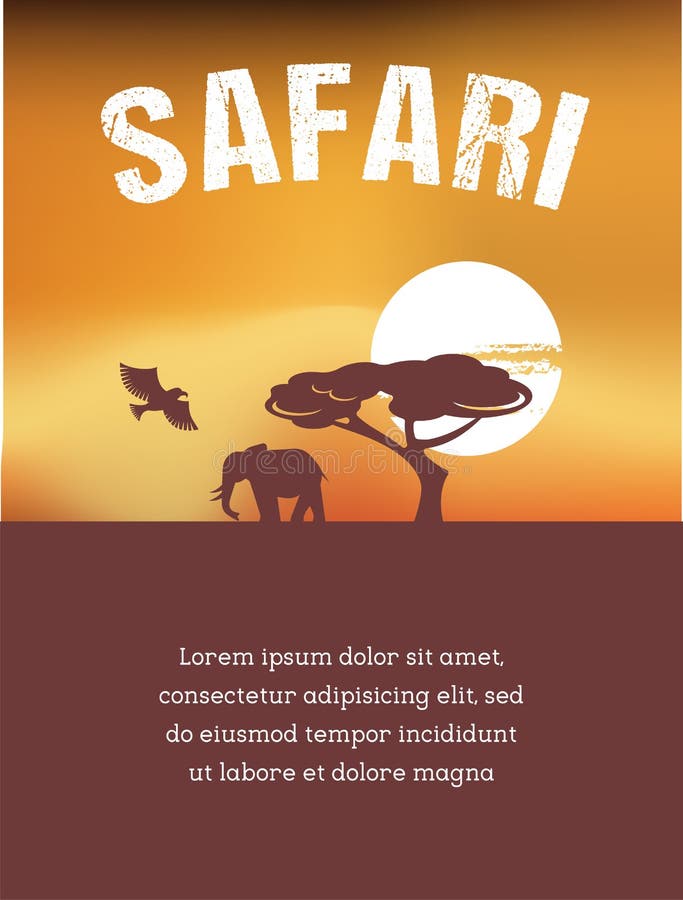 Safari Poster Stock Illustrations – 32,845 Safari Poster Stock ...