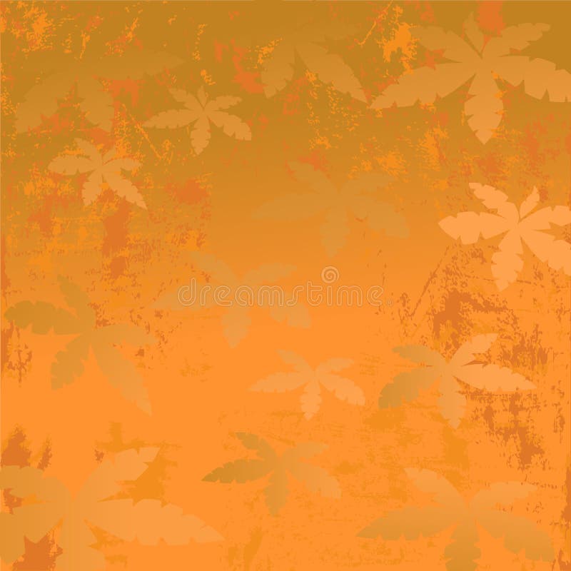 Africa. Sand Orange Background with Palm Trees Stock Illustration ...