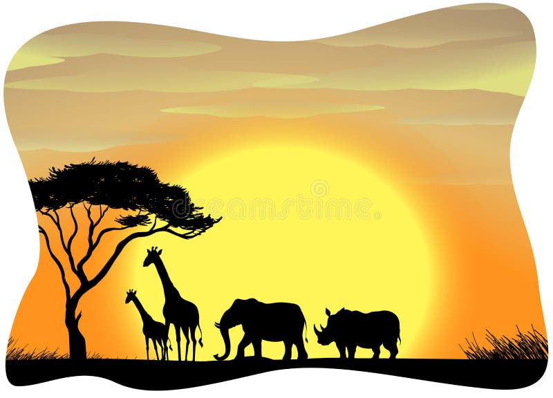 Africa Shadow Stock Illustrations – 12,775 Africa Shadow Stock ...