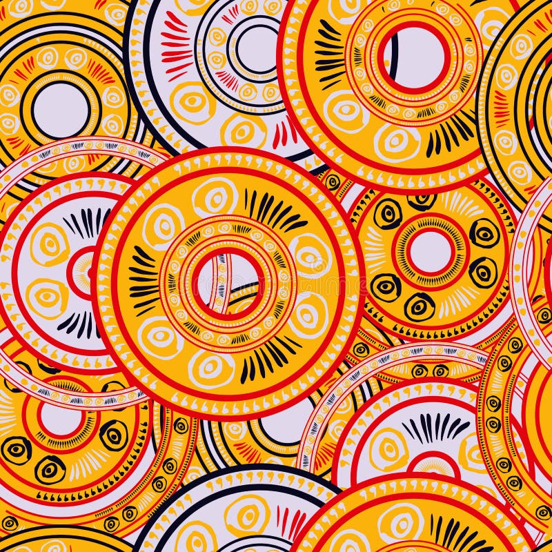 Africa Triangle Geometric Patterns and Shevron. Stock Illustration ...