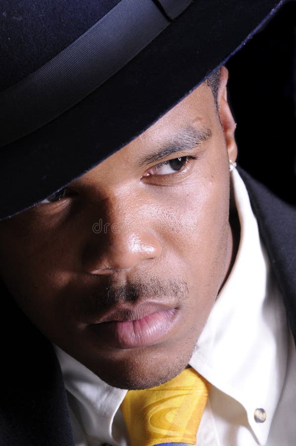 African America Gangster stock image. Image of jacket - 6149897
