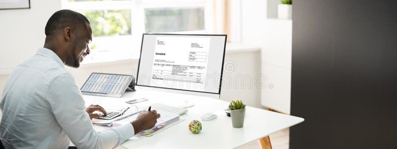 African American Accountant Stock Image - Image of bills, bill: 212683371