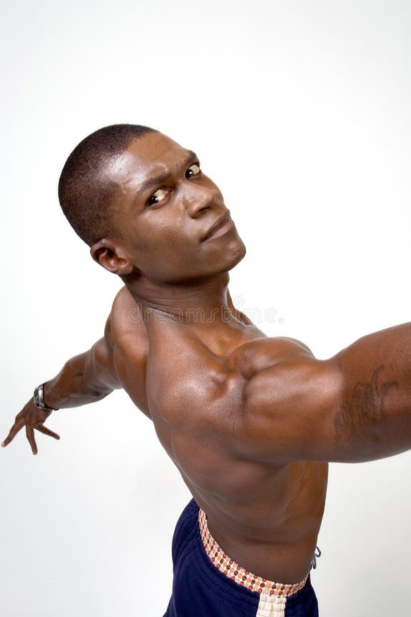 African American Bodybuilder Stock Photo - Image of posing ...