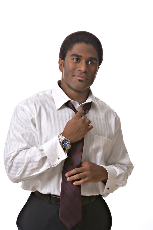 Handsome African-American Businessman Stock Photo - Image of officer ...