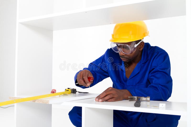 African american carpenter stock photo. Image of look - 15365476