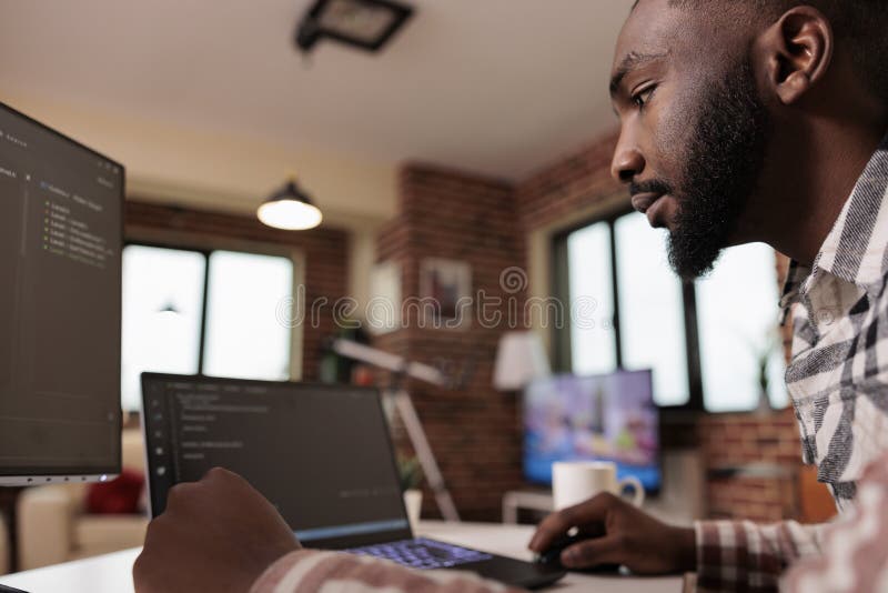 African American Coder Programming Binary Code Stock Image - Image of ... African American Coder Programming Binary Code Stock Image - Image of ...