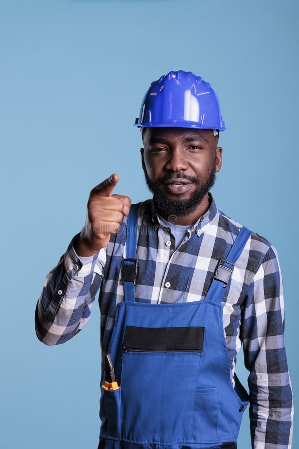 Professional Man Pointing Index Finger at Camera Stock Image - Image of ...