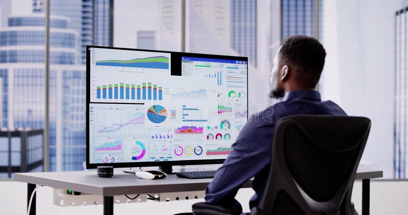 African American Data Analyst Stock Photo - Image of market, analytic ...