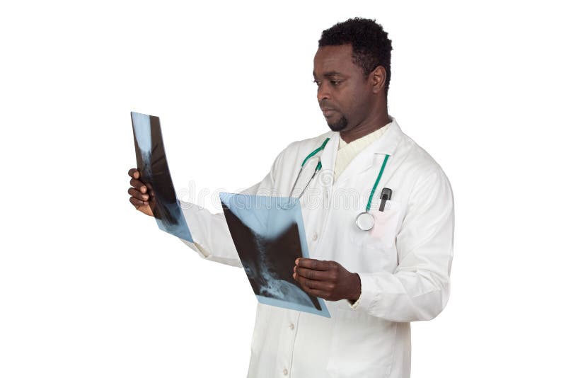 Attractive Radiologist Look Radiograph Stock Image - Image of people ...