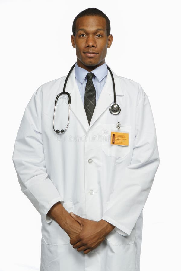 African American Doctor, Vertical Stock Image - Image of friendly ...