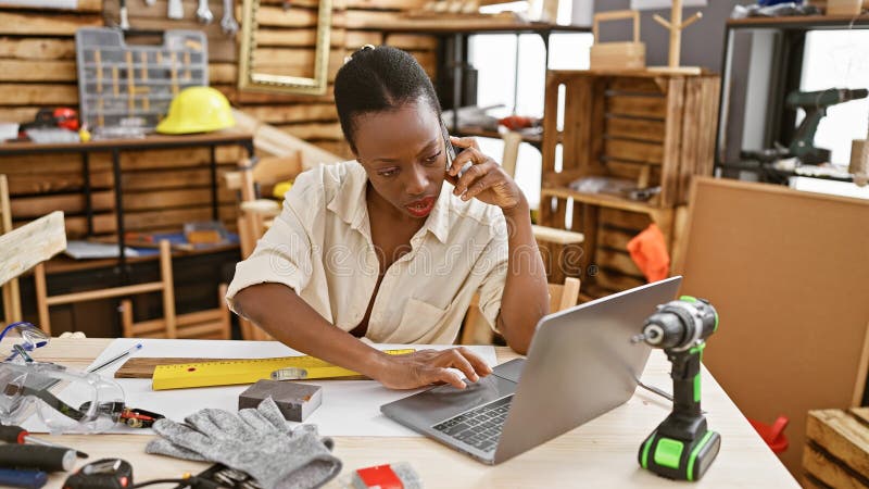 Woman Talking Handyman African Stock Photos - Free & Royalty-Free Stock ...
