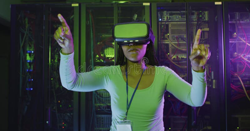 Female Computer User Typing on the Keyboard while Filling Out Documents ...