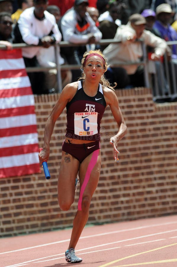 Texas A&M Female Track Athlete Dominique Duncan Editorial Stock Photo ...