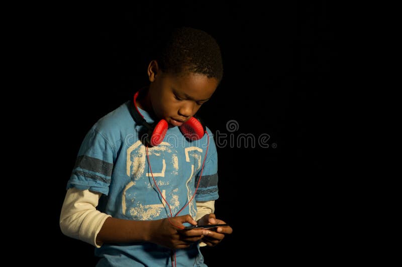 Praying African American Boy Stock Photo - Image of relaxed, devoted ...