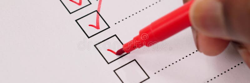 African American Hand Marking Check Mark Stock Image - Image of form ...