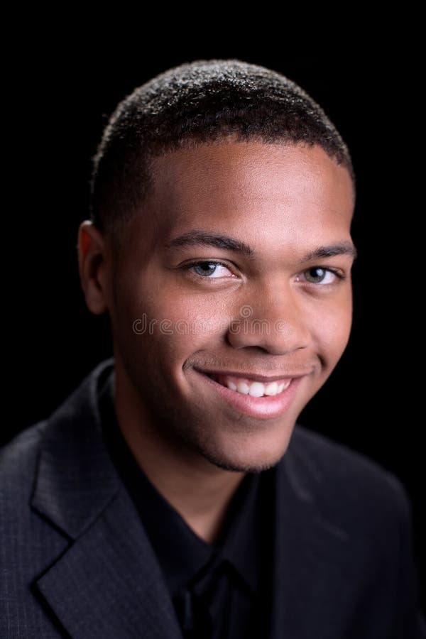 Young African-American Male Fashion Model. Stock Image - Image of ...