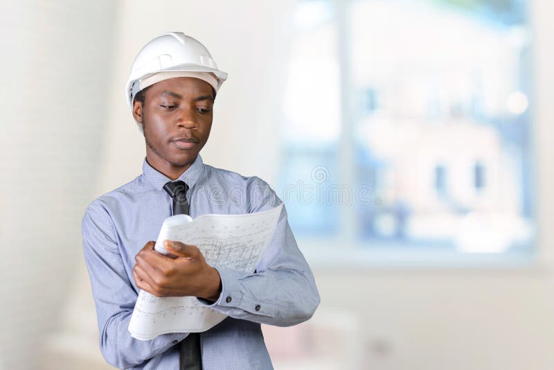 African American Man Architect Stock Image - Image of business ...